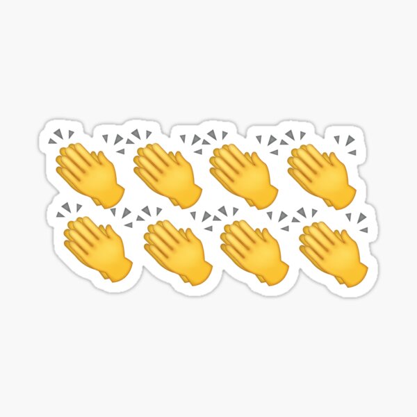 "8 clap sticker" Sticker by natdoll | Redbubble