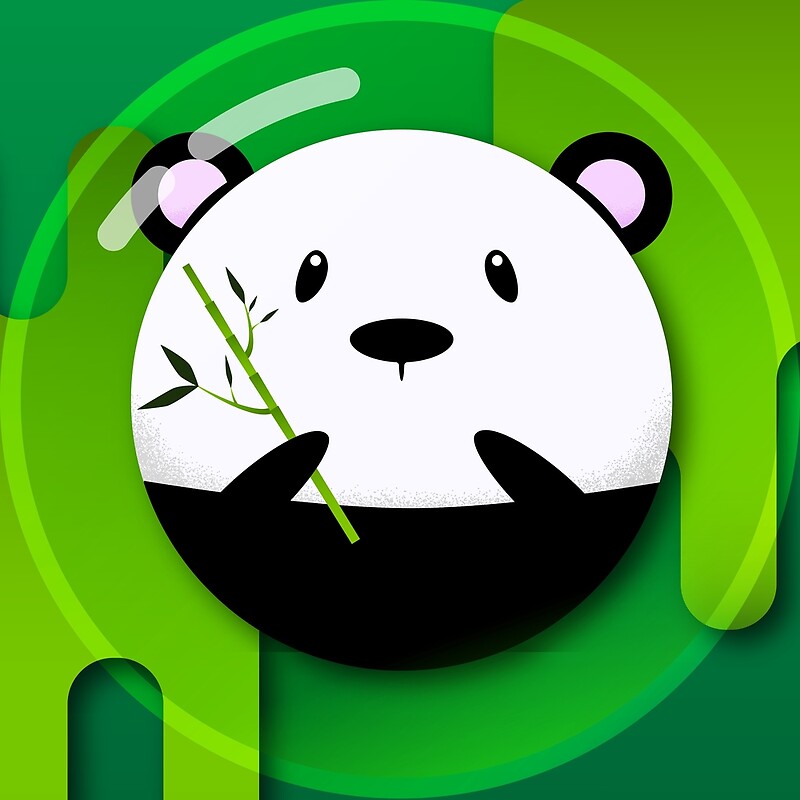 "Flat design character - Punny Panda" by GerhardInk | Redbubble