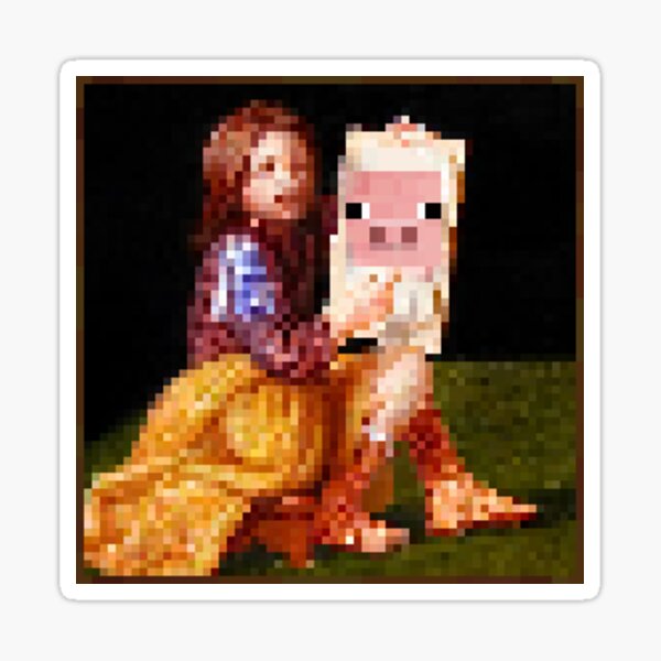 Minecraft Pig Stickers | Redbubble