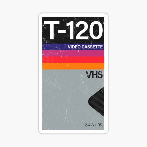 "Vintage VHS Video Cassette" Sticker by quark | Redbubble