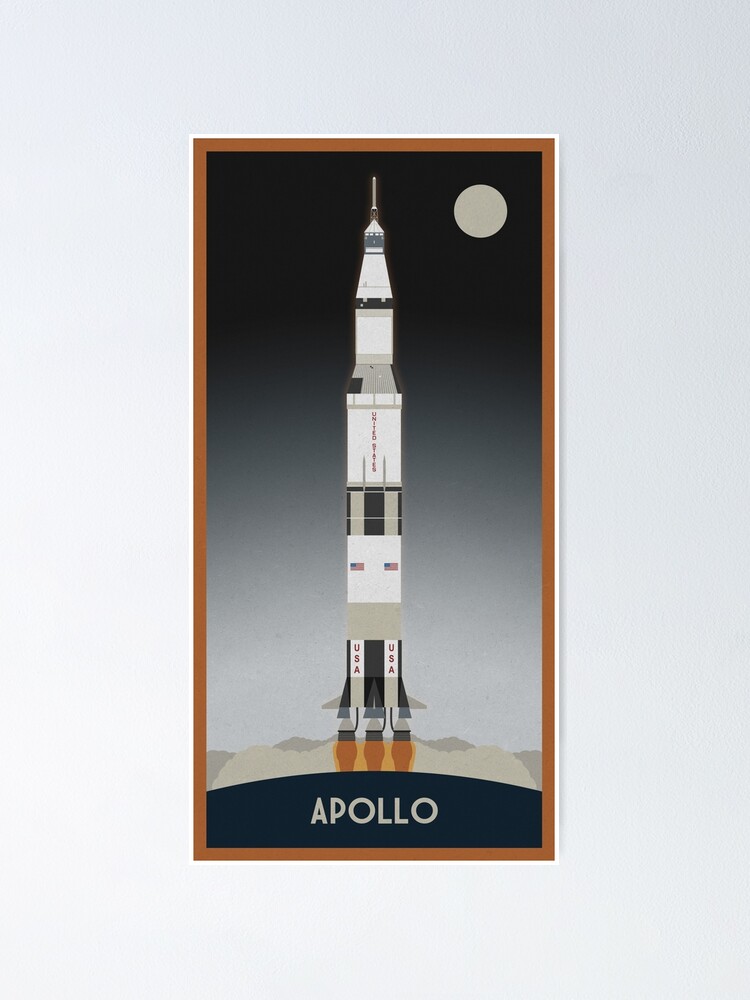 "Apollo Launch" Poster for Sale by scbb11Sketch | Redbubble