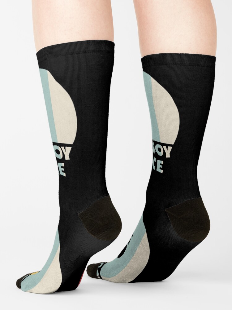 "I DESTROY SILENCE Funny Bagpipe Player " Socks for Sale by ...