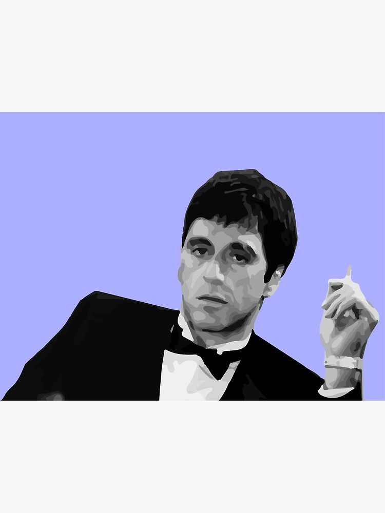 "Scarface" Sticker by pregniezbainee | Redbubble