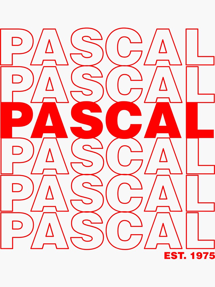 "THANK YOU Pascal" Sticker for Sale by PlanetCheese | Redbubble