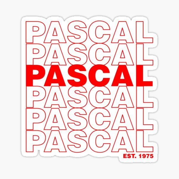 "THANK YOU Pascal" Sticker for Sale by PlanetCheese | Redbubble