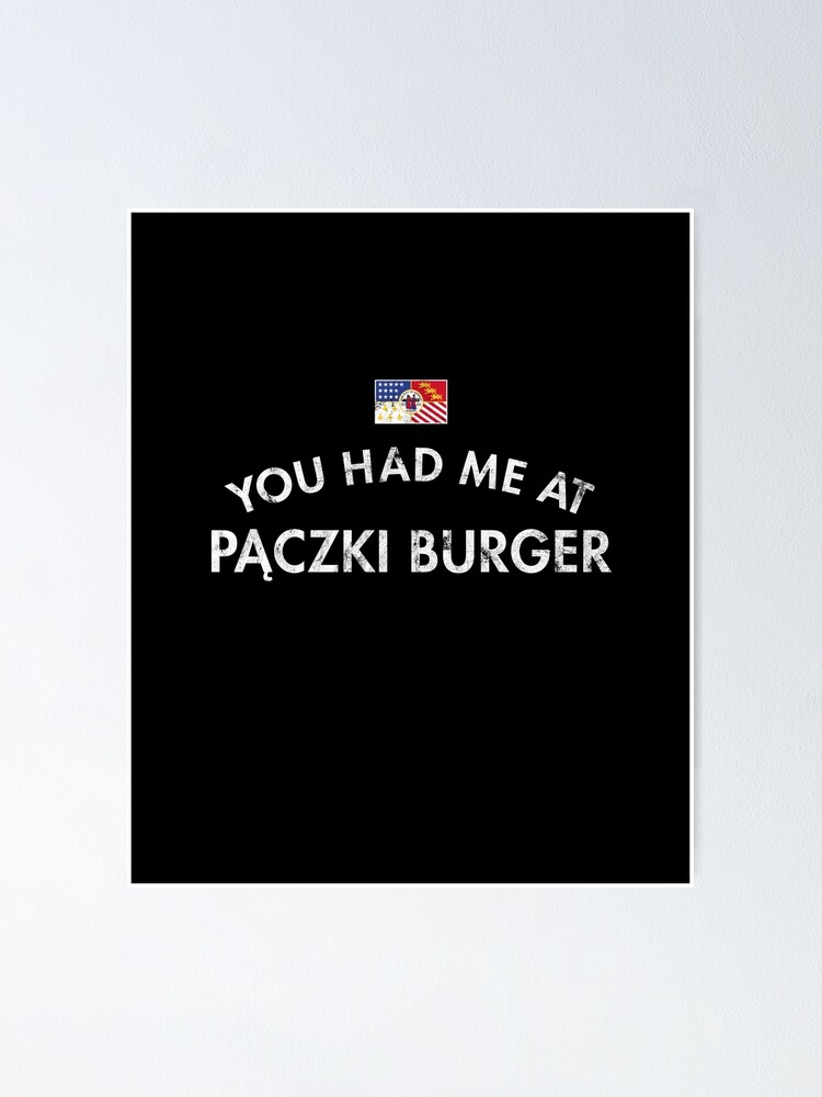 Póster «Hamtramck Hamburguesa Paczki Hamburguesa Con Queso Michigan Fat ...