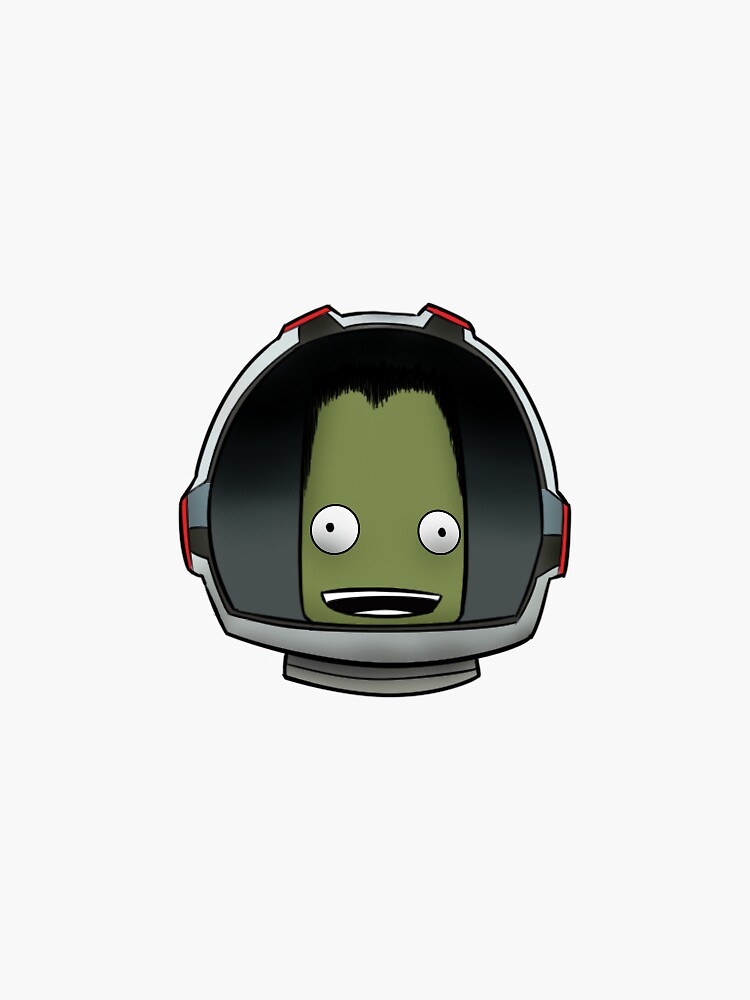 "Space Helmet Kerbal" Sticker by MediocreArtOnly | Redbubble
