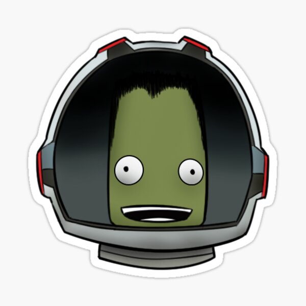 "Space Helmet Kerbal" Sticker by MediocreArtOnly | Redbubble