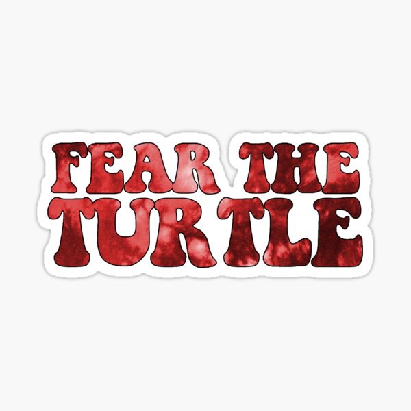 "Fear the Turtle" Sticker by univtees | Redbubble