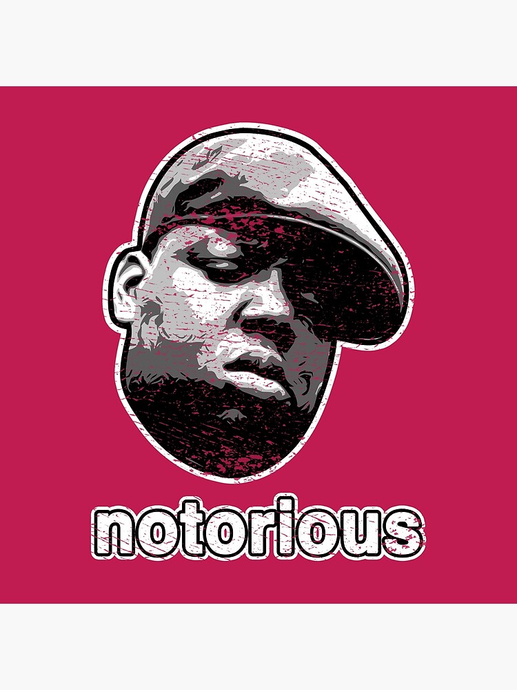 "Notorious White Letters" Poster for Sale by BapButter | Redbubble