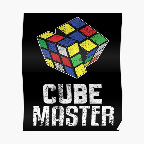 Speedcubing Rubiks Cube Posters | Redbubble