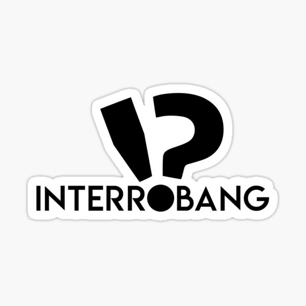 "Interrobang !? Sign " Sticker for Sale by MIAStore | Redbubble