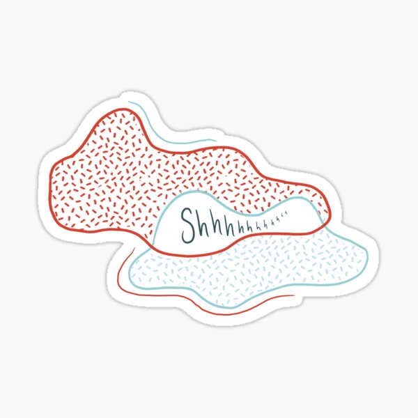 "Shhh" Sticker for Sale by aec99 | Redbubble
