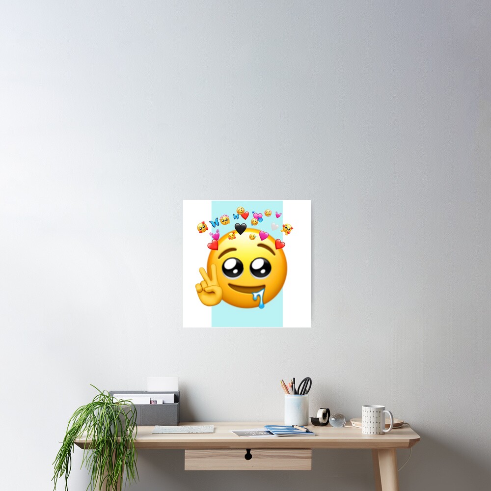 "Moody emoji" Poster for Sale by Galfor | Redbubble