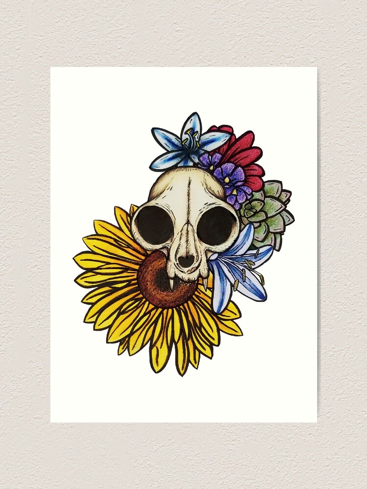 "Death Flowers" Art Print by BWoodruffArt | Redbubble