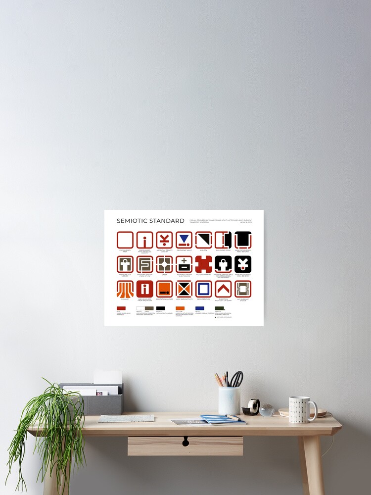 "Alien Semiotic Standard" Poster for Sale by DISORDERLDN | Redbubble
