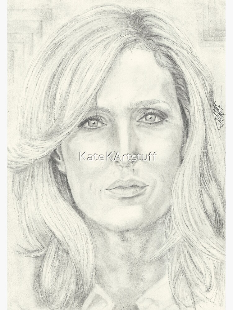 Portrait of Gillian Anderson Premium Matte Vertical Poster sold by ...