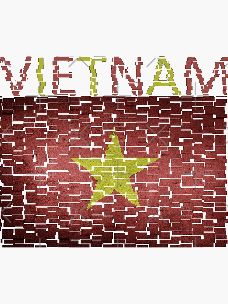 "Vietnam - Saigon - Ho Chi Minh - Hanoi - Art design" Sticker for Sale ...