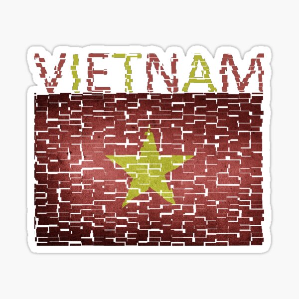 "Vietnam - Saigon - Ho Chi Minh - Hanoi - Art design" Sticker for Sale ...