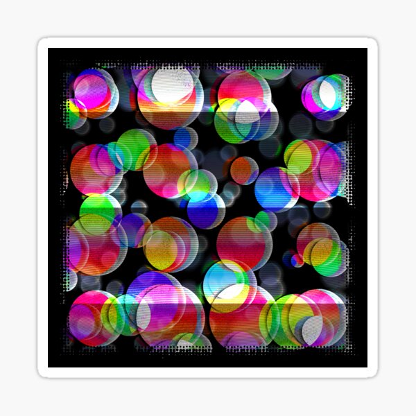 "Universal Wave Orbs" Sticker by BrettDrummond | Redbubble