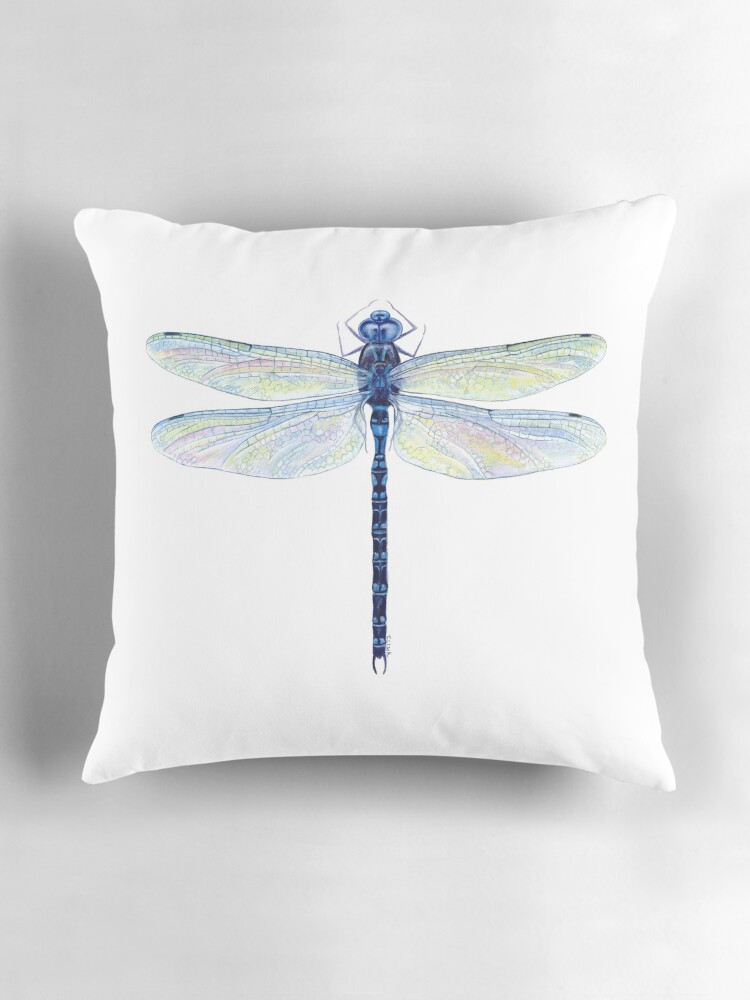 "Spatterdock Dragonfly" Pillow for Sale by edenart | Redbubble