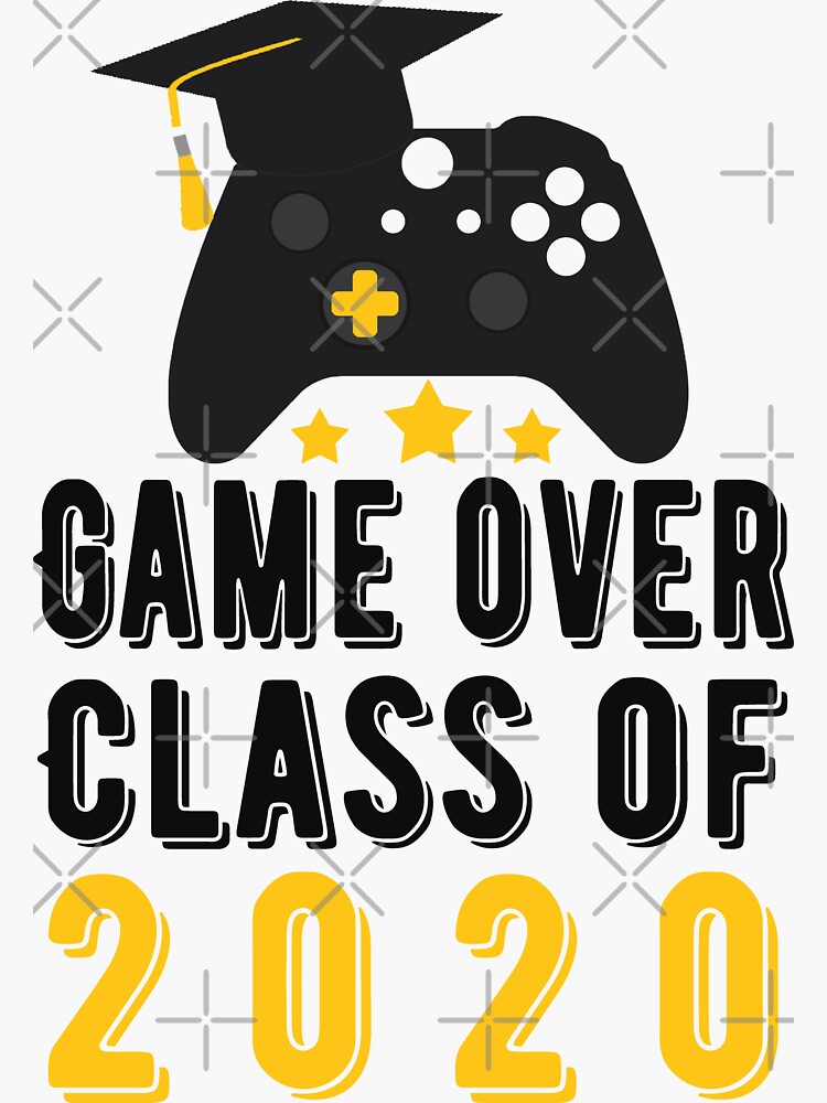 Pegatina «Game Over Class of 2020 Videojuegos Graduación Gamer Regalos ...