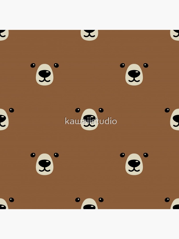 "Kuma Face" Poster for Sale by kawaiistudio | Redbubble