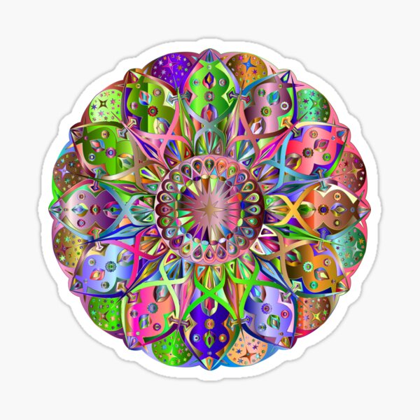 "Mandala" Sticker for Sale by milosn | Redbubble