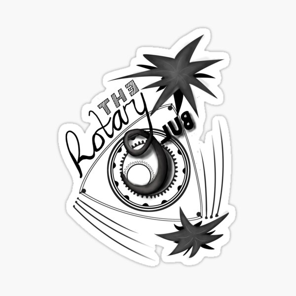 "The Rotary Club" Sticker for Sale by RX8-Revival | Redbubble