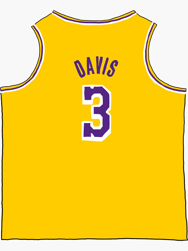 "Anthony Davis Jersey" Sticker by athleteart20 | Redbubble