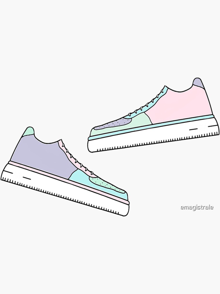 "AF1 Pastel" Sticker by emagistrale | Redbubble