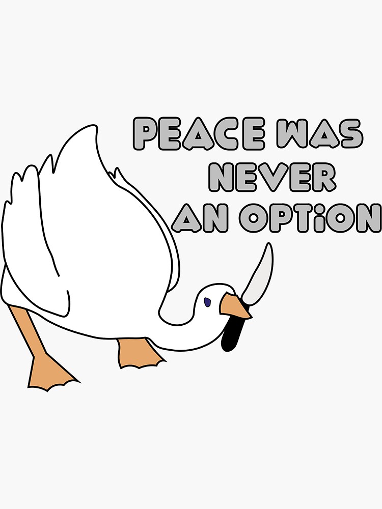 "Untitled Goose Game Sticker" Sticker by DeliriumStudio | Redbubble