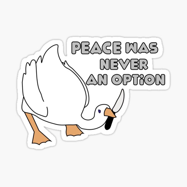 "Untitled Goose Game Sticker" Sticker by DeliriumStudio | Redbubble