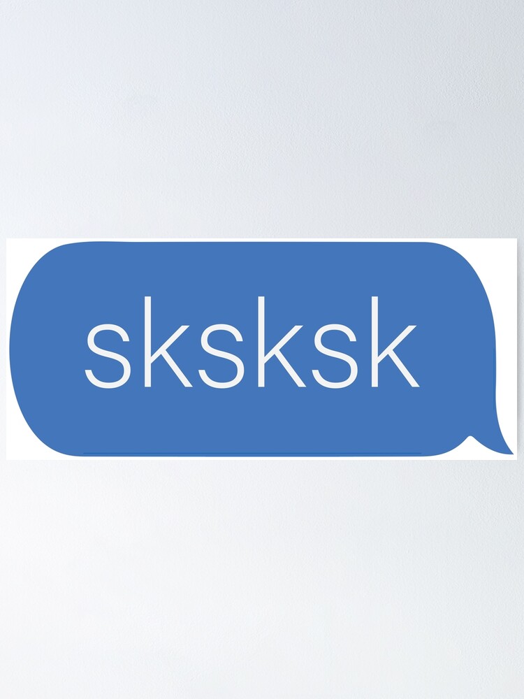 "sksksk vsco girl sticker" Poster for Sale by Cheury | Redbubble