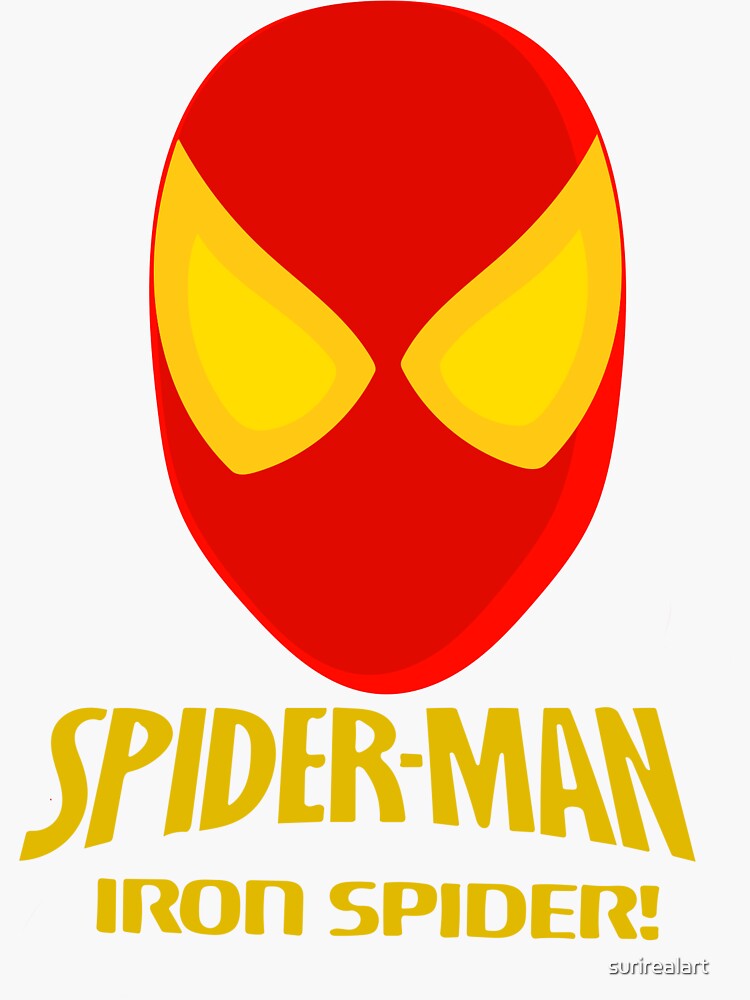 "Iron spider" Sticker for Sale by surirealart | Redbubble