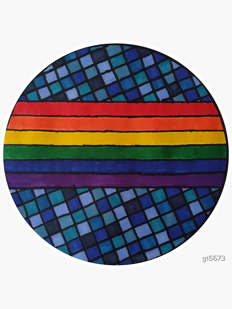 "Pride blue Disco Ball" Sticker for Sale by gt6673 | Redbubble
