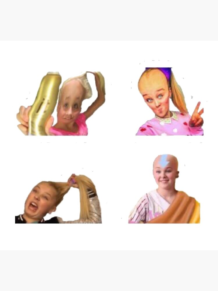 "Jojo siwa meme sticker pack" Canvas Print for Sale by EveIynA | Redbubble