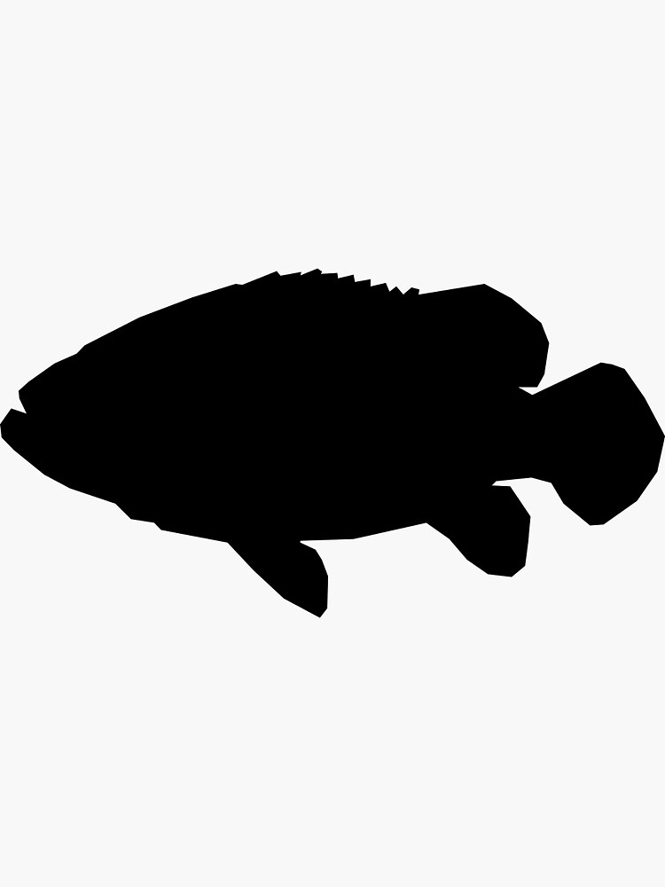 "Goliath Grouper" Sticker by Zhanrui | Redbubble