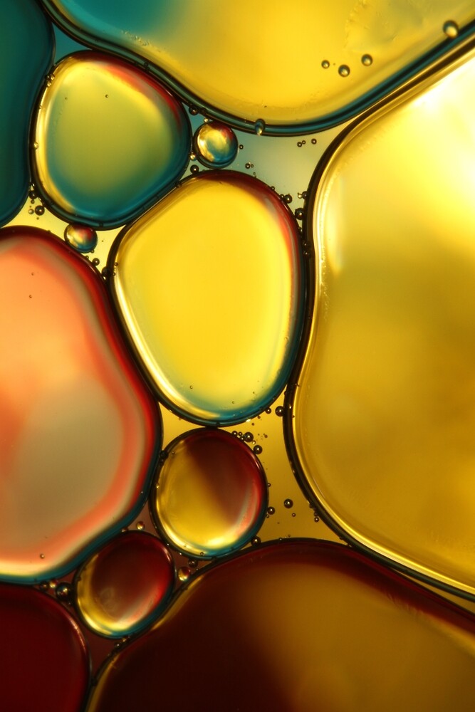 "Oil & Water Abstract II" by Sharon Johnstone | Redbubble