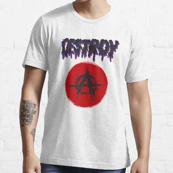 "Anarchy, Destroy" T-shirt for Sale by lunaelizabeth | Redbubble | punk ...