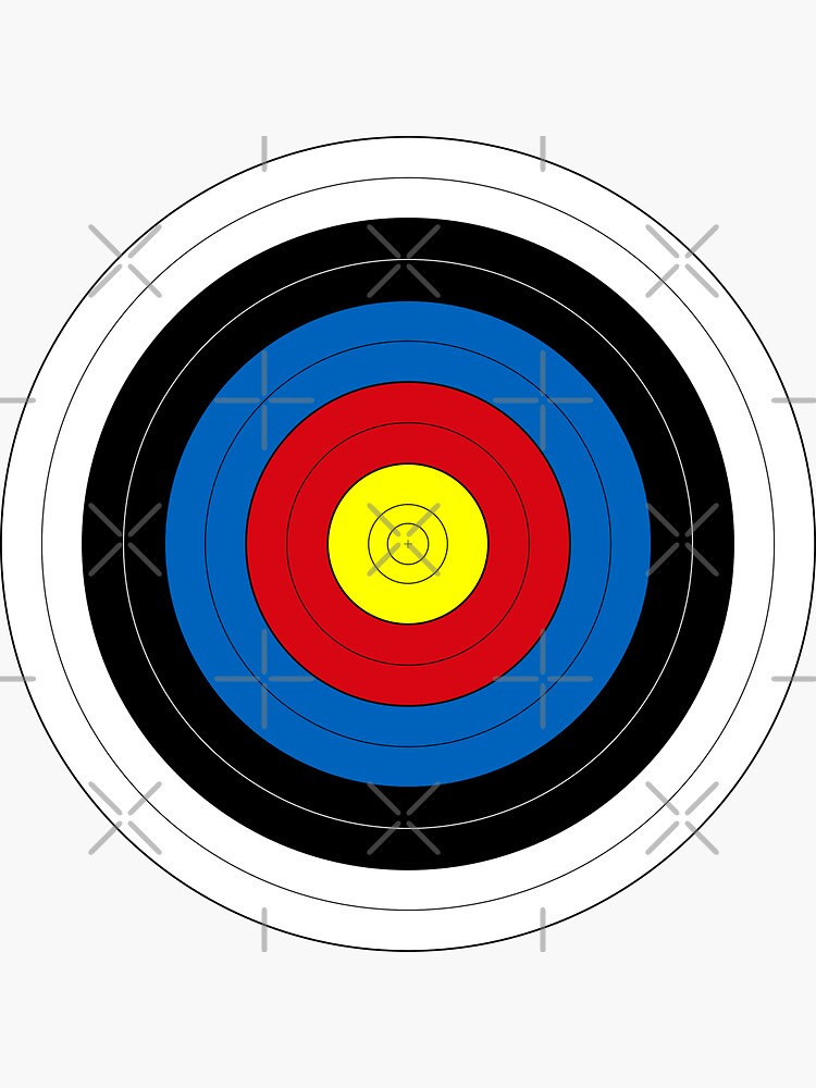"Archery Target | Target Face" Sticker for Sale by stuartjsharples ...