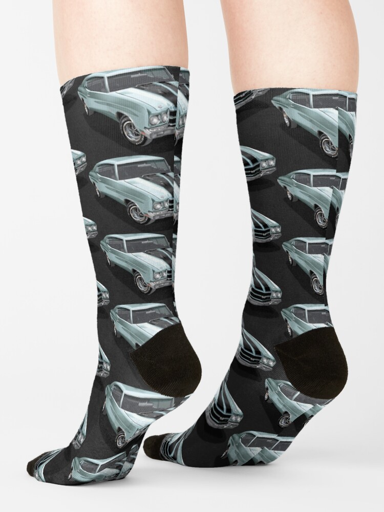 "1970 Chevrolet Chevelle 454LS Sedan Classic Car" Socks by ...