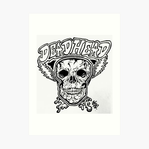 "Kbd Original Gratefuldead DeadHead drawing" Art Print by kbdartwork ...