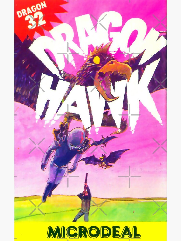 "Dragon Hawk" Sticker for Sale by RetroTrader | Redbubble