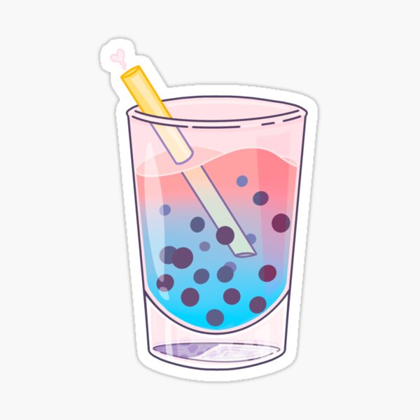 "Cute bubble tea" Sticker by Santana-smiles | Redbubble