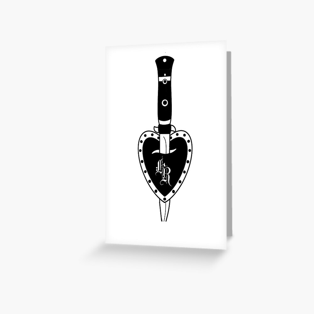 "Heart and Dagger" Greeting Card by Kerrynellan | Redbubble