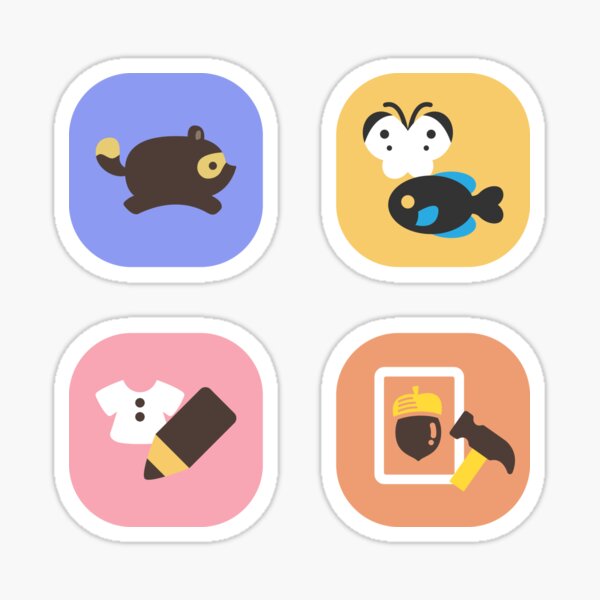 Animal Crossing Nook Phone Stickers | Redbubble