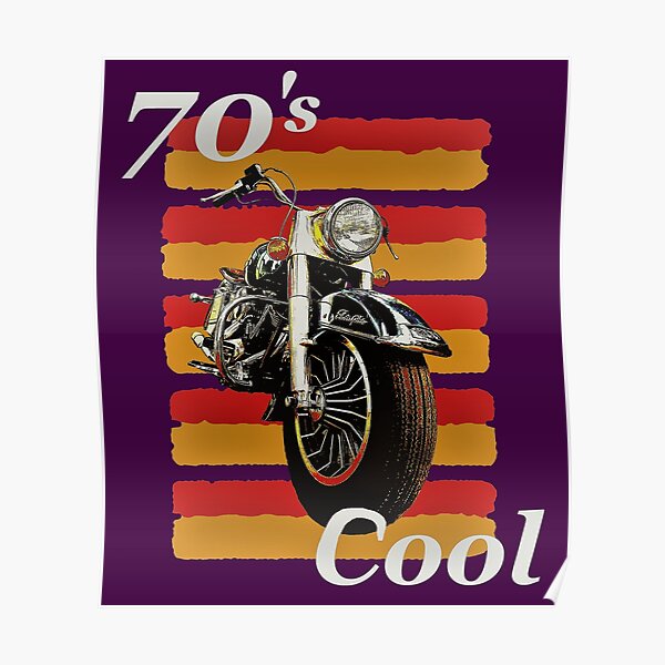 70s Motorcycle Posters | Redbubble