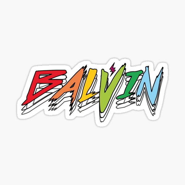"J Balvin - Colores" Sticker by blazikin | Redbubble