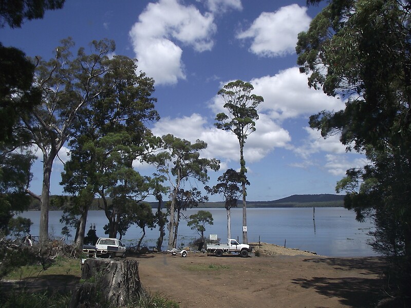 "Tooms Lake (Tasmania) boat ramp" by Gaylene Norton | Redbubble
